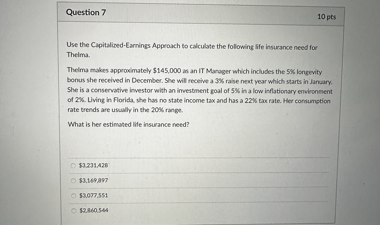 Solved Use the Capitalized-Earnings Approach to calculate | Chegg.com