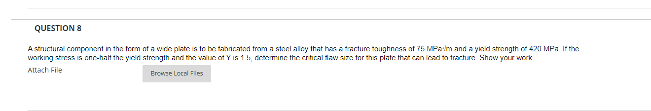 Solved A structural component in the form of a wide plate is | Chegg.com