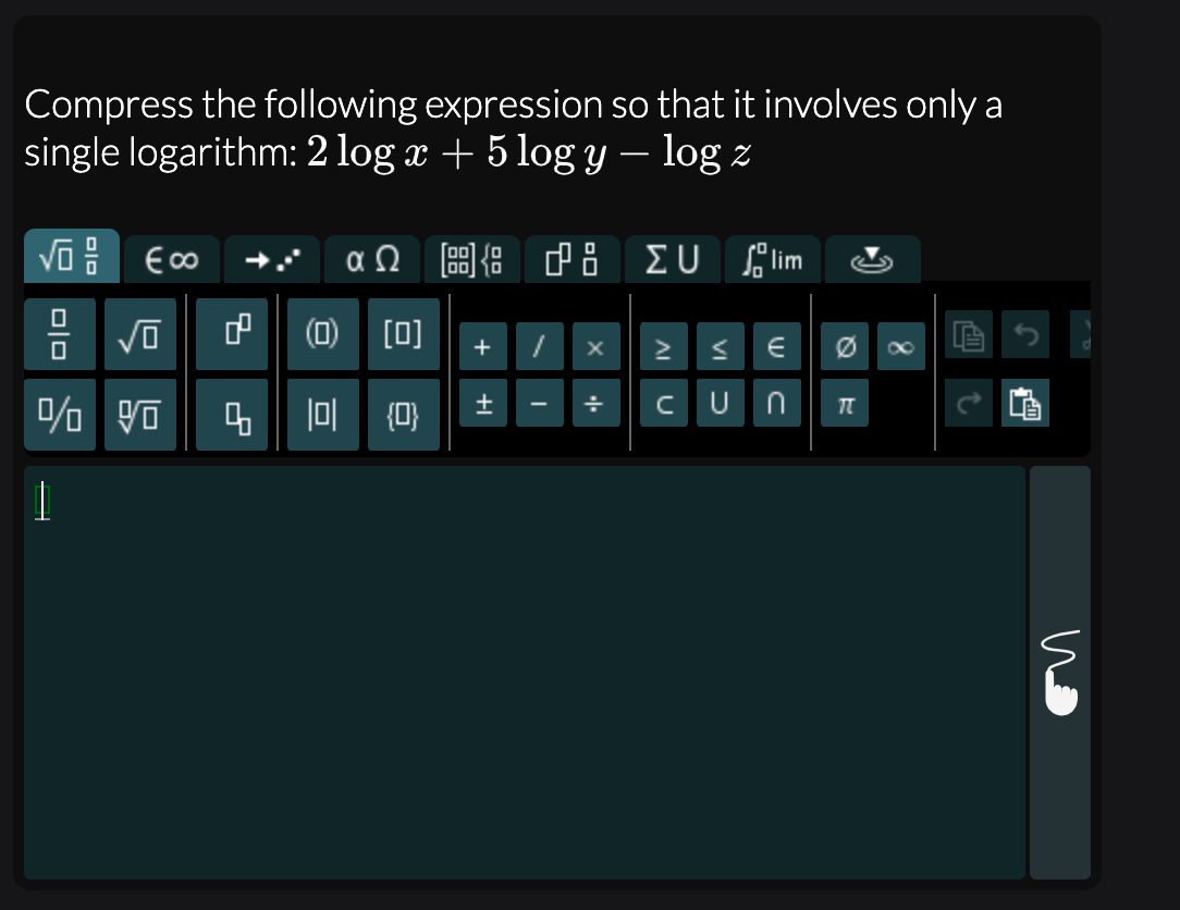 Solved Compress the following expression so that it involves | Chegg.com