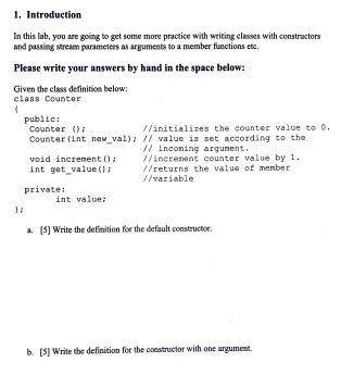 Solved 1. Introduction In this lab, you are going to get | Chegg.com