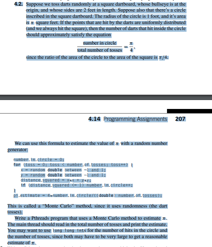 Solved For problem 4.2, implement both the serial version | Chegg.com