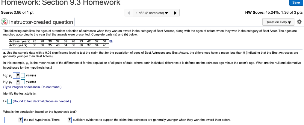 Solved Homework Section 9 3 Homework Save Score 0 86 Of 1
