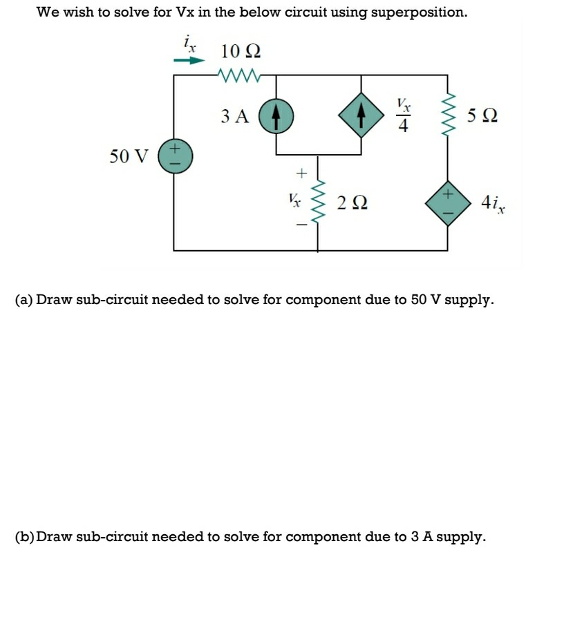 Solved I think a should cause an open circuit at the 3A and | Chegg.com