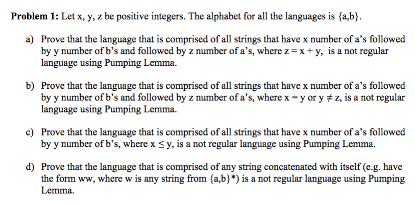 Solved Problem 1: Let x,y,z be positive integers. The | Chegg.com
