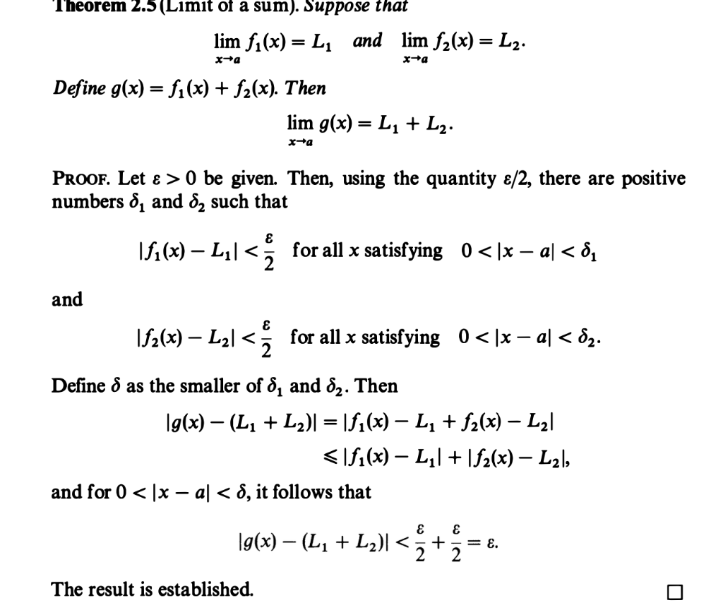 Solved Theorem 2.2 (Limit of a constant). If c is a number | Chegg.com