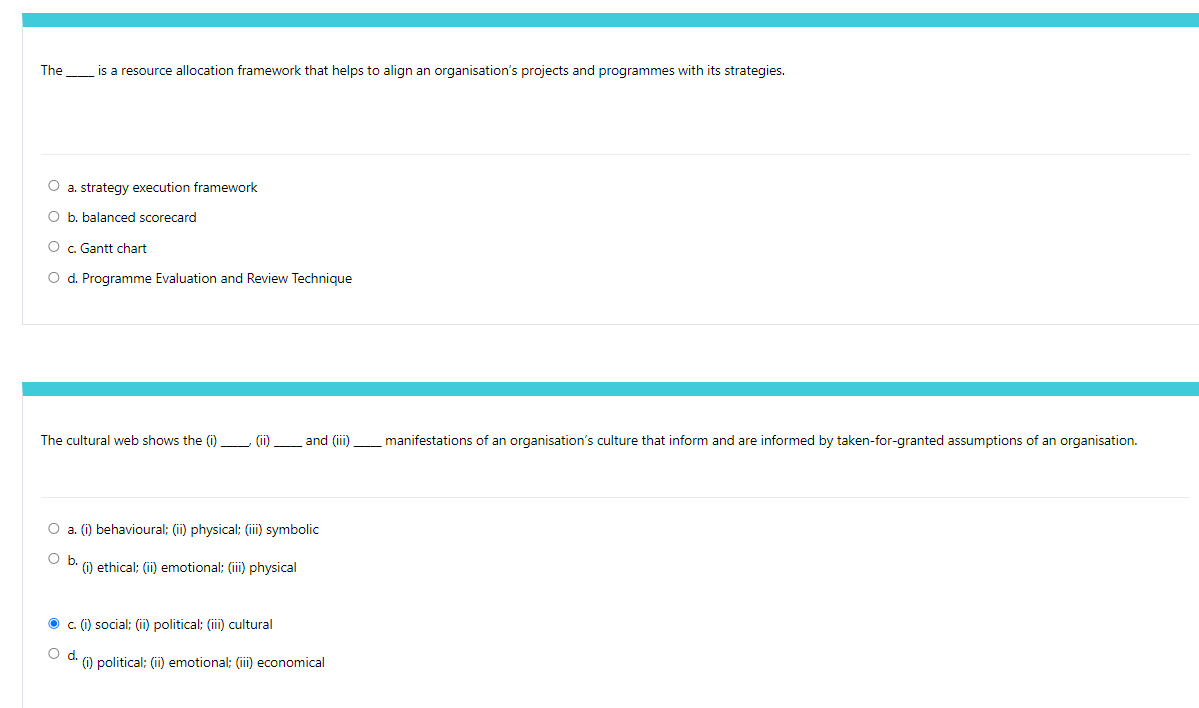 Solved The Is A Resource Allocation Framework That Helps To