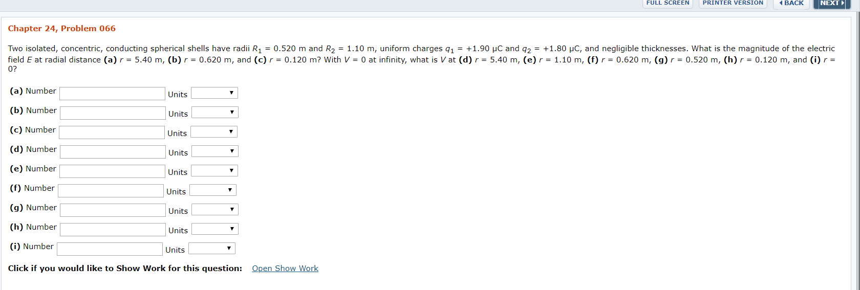 Solved FULL SCREEN PRINTER VERSION BACK NEXT Chapter 24, | Chegg.com