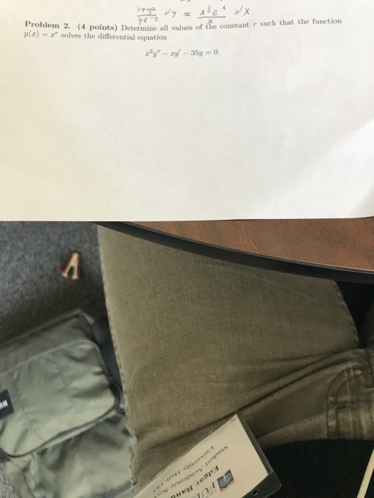 Solved Determine all values of the constant r such that the | Chegg.com