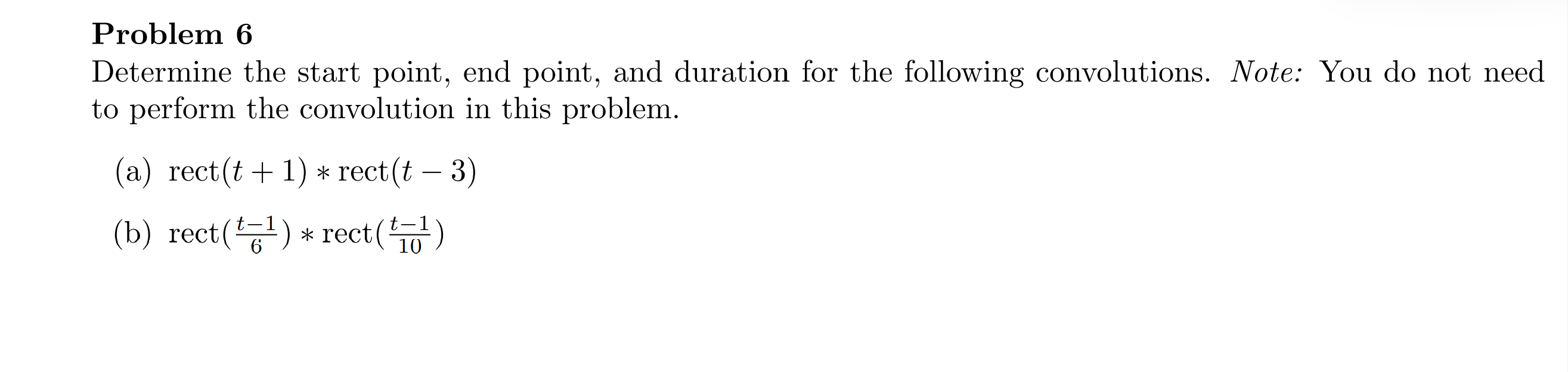Solved Problem 6 Determine the start point, end point, and | Chegg.com