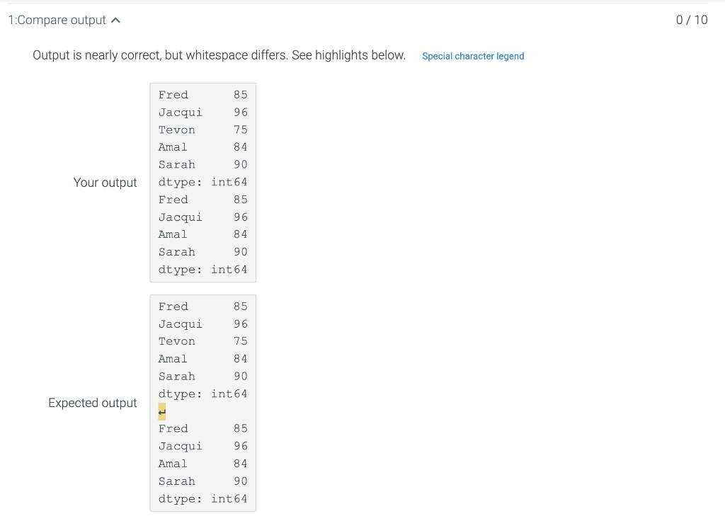 Solved Using the same names and grades from the previous | Chegg.com