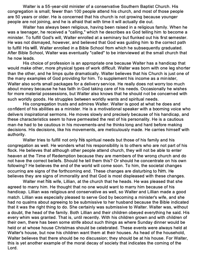 Solved List some of Cattell’s 16 source traits that Walter | Chegg.com