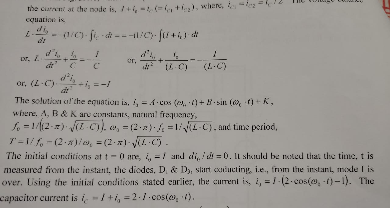 Solved the current at the node is, I+i0=iC(=iC1+iC2), | Chegg.com