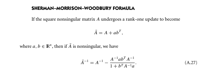 Solved SHERMAN-MORRISON-WOODBURY FORMULA If the square | Chegg.com