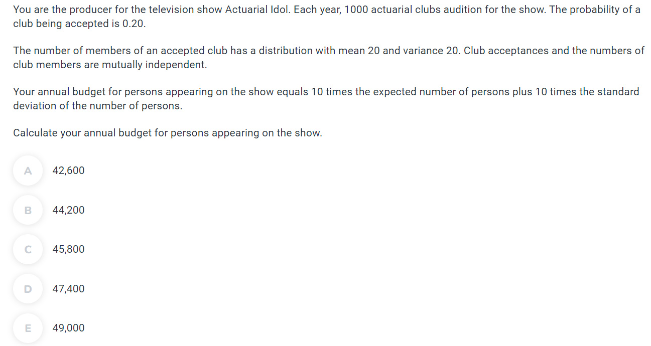 Solved You are the producer for the television show | Chegg.com