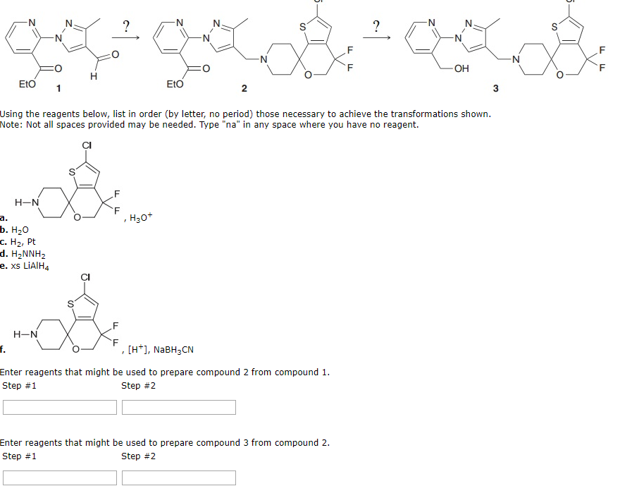 Solved EtO 1 EtO Using the reagents below, list in order (by | Chegg.com