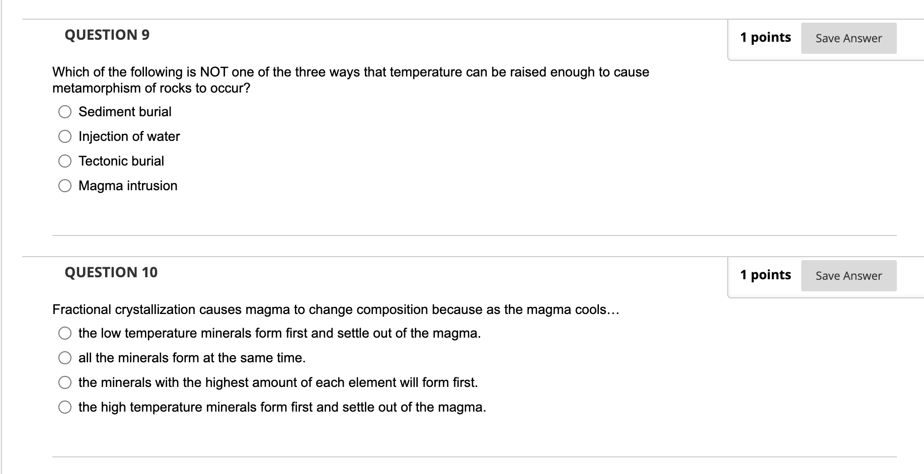 Solved QUESTION 9 Which of the following is NOT one of the | Chegg.com