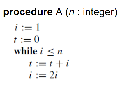 Solved For the algorithm shown below, give an O() estimate | Chegg.com