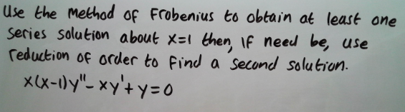 Solved Use the method of Frobenius to obtain at least one | Chegg.com