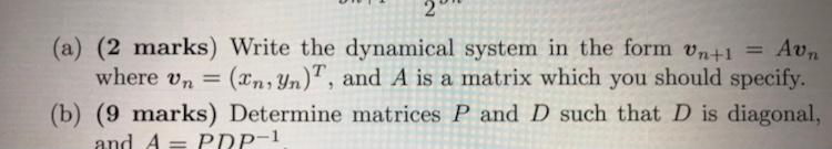 2. (**) Consider the dynamical system | Chegg.com