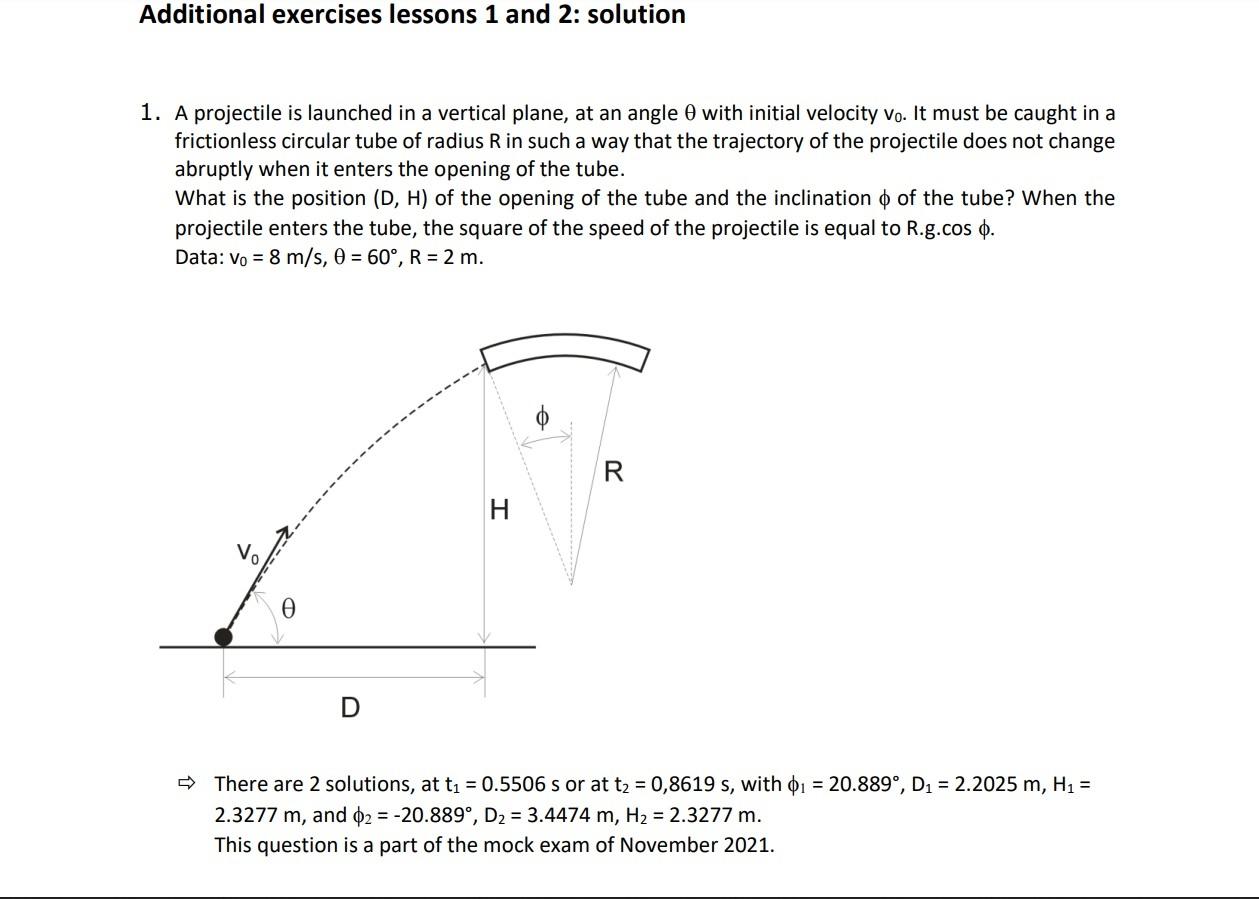 Solved Additional exercises lessons 1 and 2: solution 1. A | Chegg.com