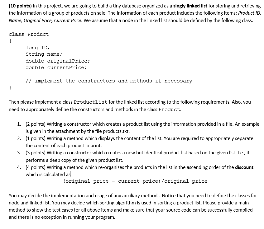 Solved (10 points) In this project, we are going to build a | Chegg.com