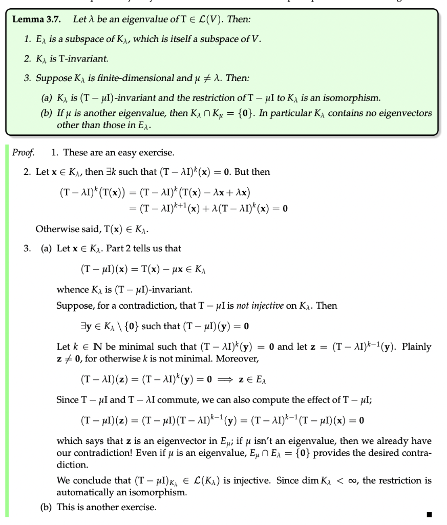 We complete the proof of Lemma 3.7. (a) Prove part 1: | Chegg.com