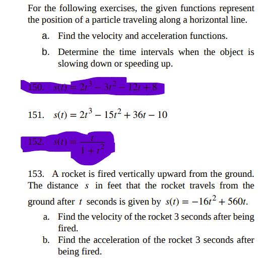 Solved For the following exercises, the given functions | Chegg.com
