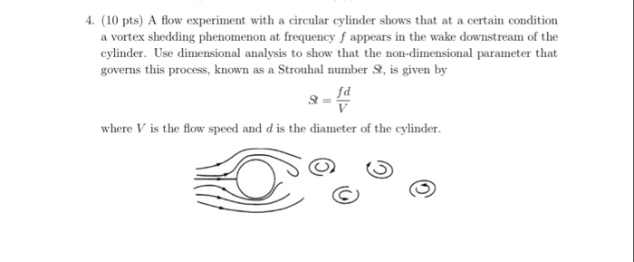 Solved 4. (10 pts) A flow experiment with a circular | Chegg.com
