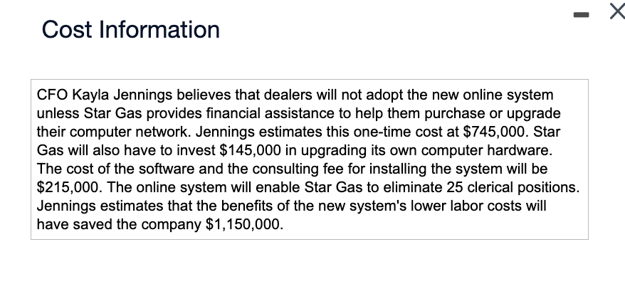 Solved Star Gas wants to move its sales order system online. | Chegg.com