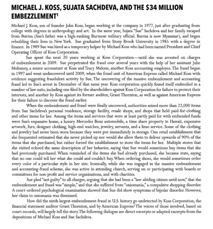 MICHAELJ. KOSS, SUJATA SACHDEVA, AND THE $34 | Chegg.com