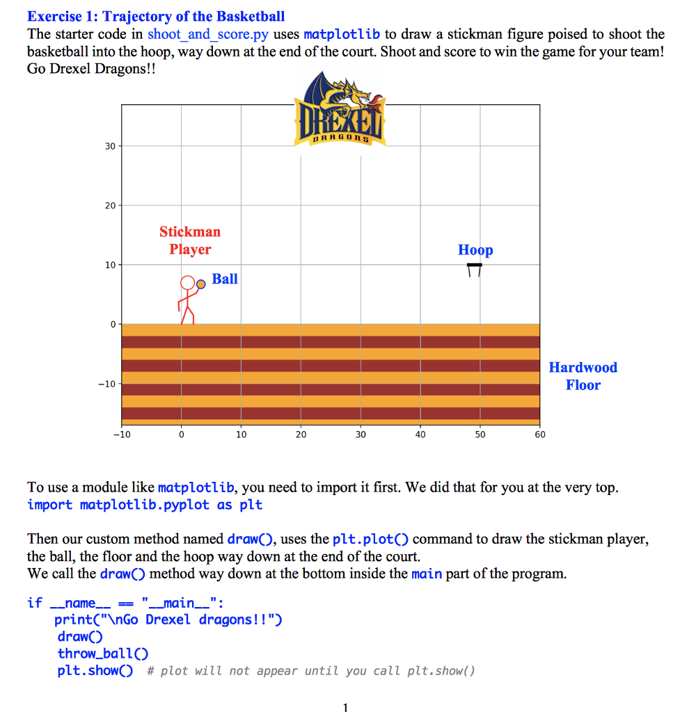 Use Python version 3.6 to complete Exercise 1: | Chegg.com