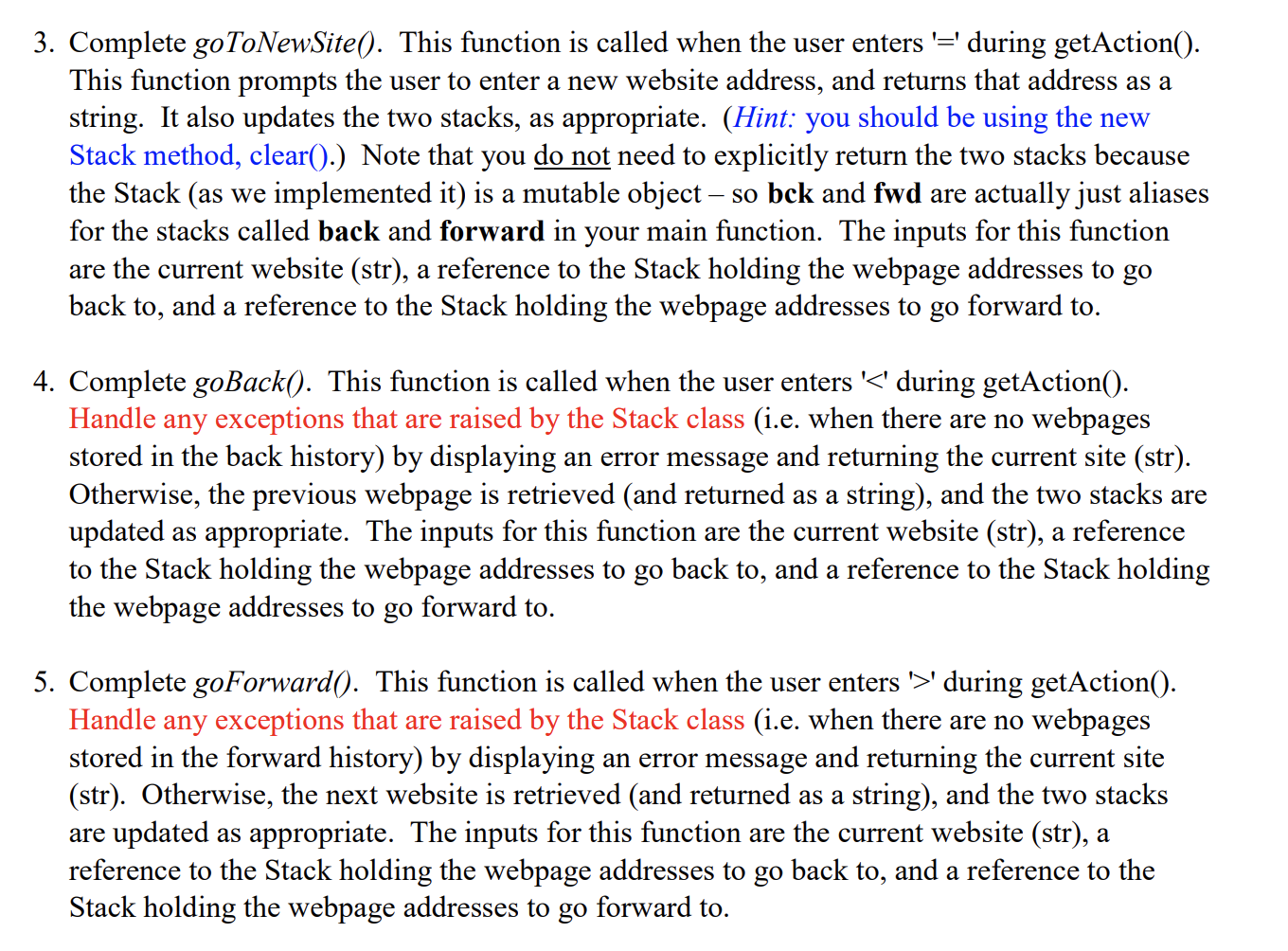 Solved Lab 5 Lab 5 - Web Browser_StackExceptions.pdf | Chegg.com