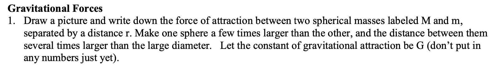 Gravity and Electricity worksheet Gravitational | Chegg.com