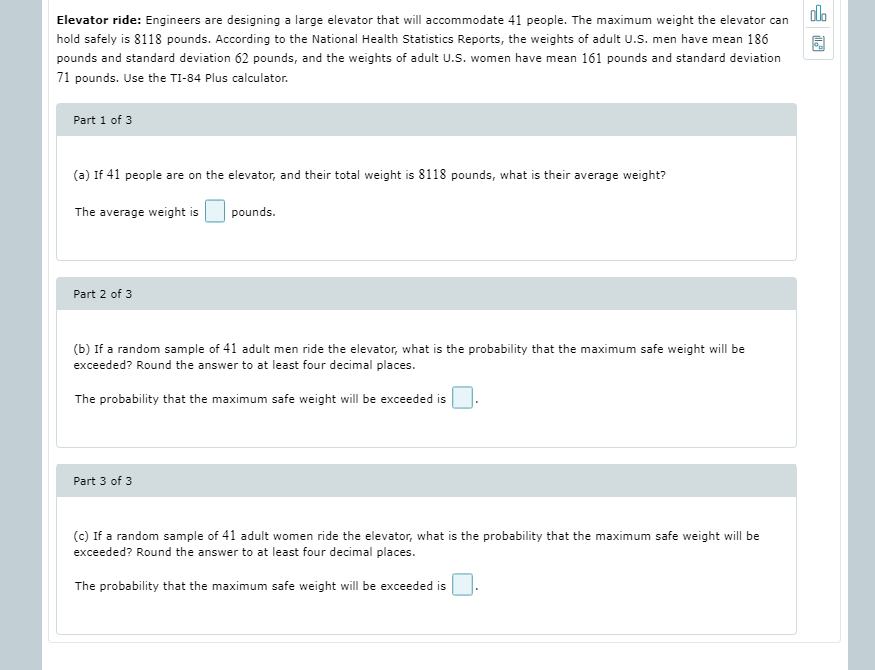 Solved Elevator ride: Engineers are designing a large | Chegg.com
