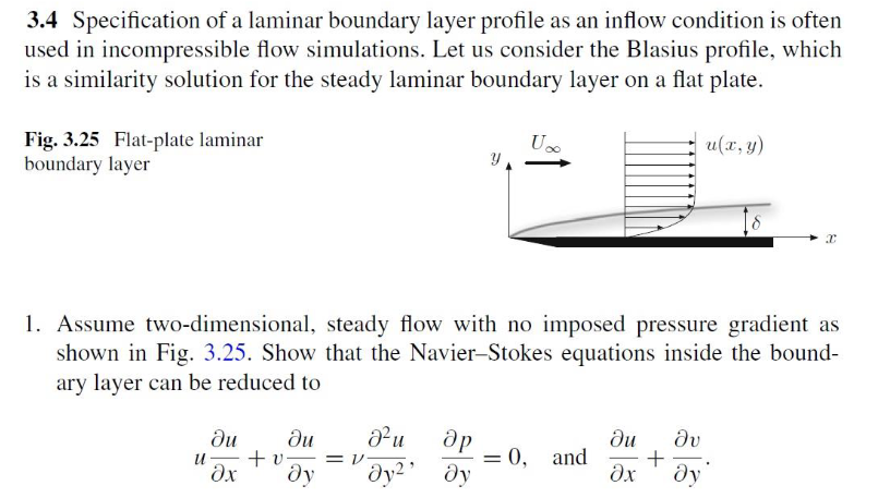 Solved 3.4 Specification of a laminar boundary layer profile | Chegg.com
