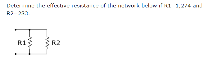 Solved Determine the effective resistance of the network | Chegg.com