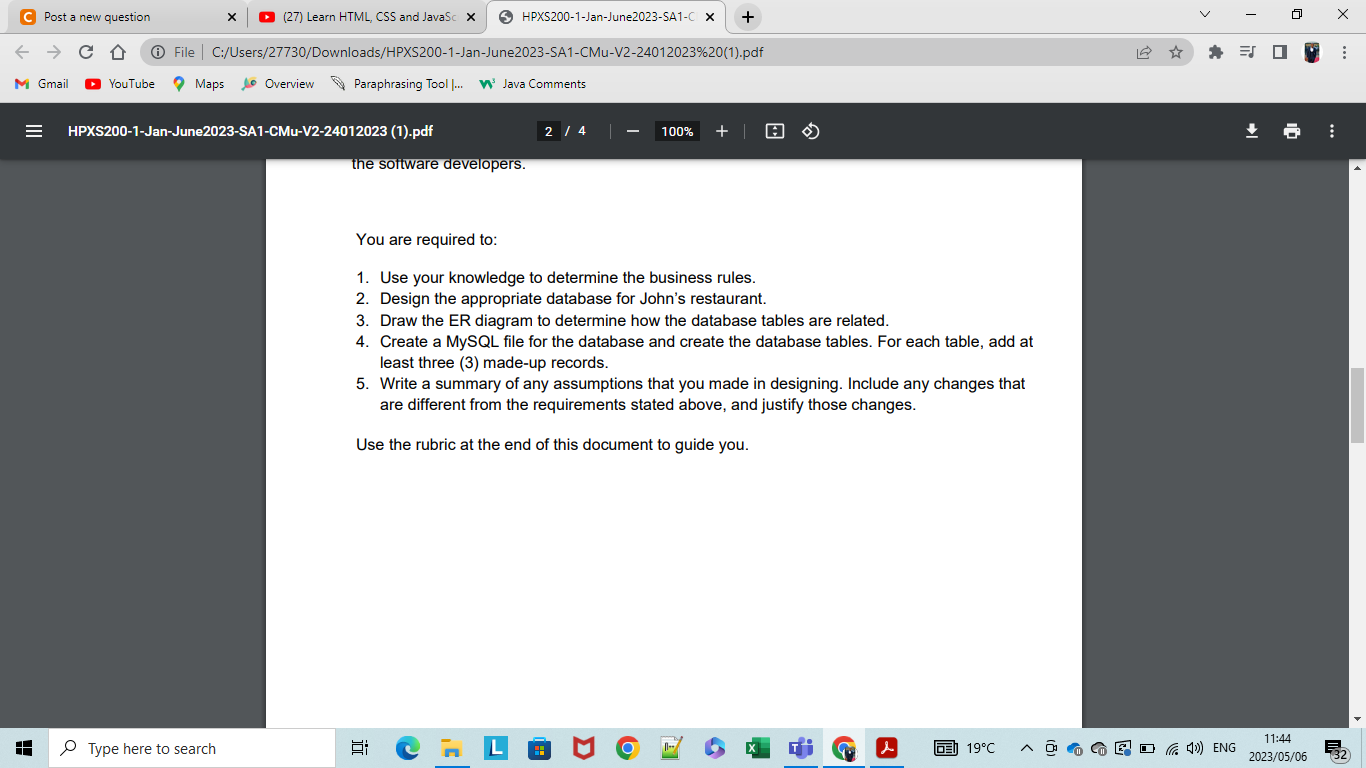 Solved Question Your friend John, the owner of Madconalds | Chegg.com
