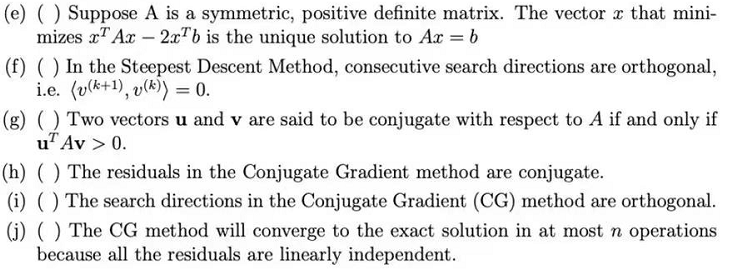 Solved (e) () Suppose A is a symmetric, positive definite | Chegg.com