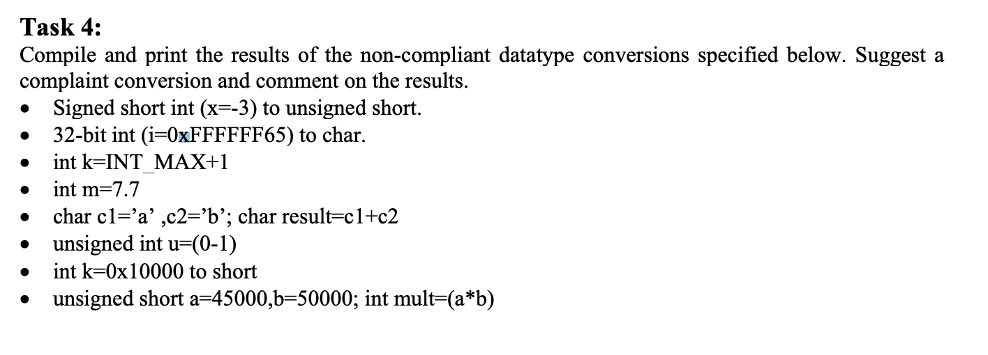 Solved Compile and print the results of the non-compliant | Chegg.com