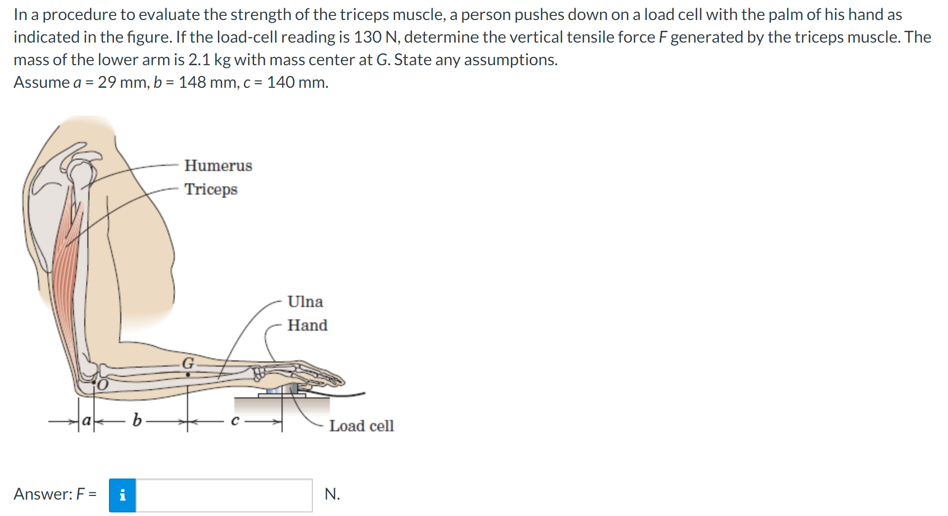 Solved In a procedure to evaluate the strength of the | Chegg.com