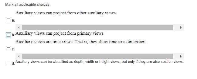 Solved From which view would you project the auxiliary view | Chegg.com