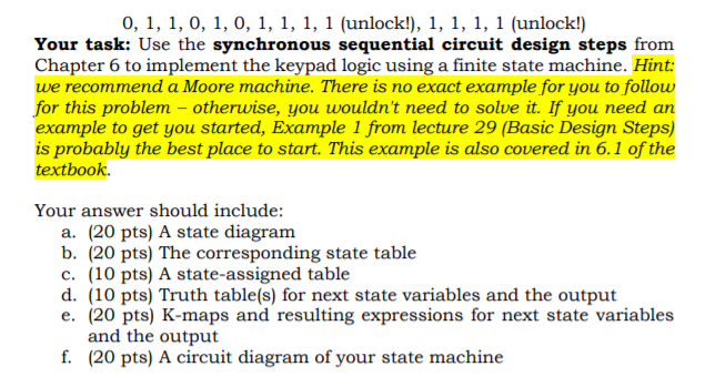 Solved Problem: You are part of a team designing a | Chegg.com