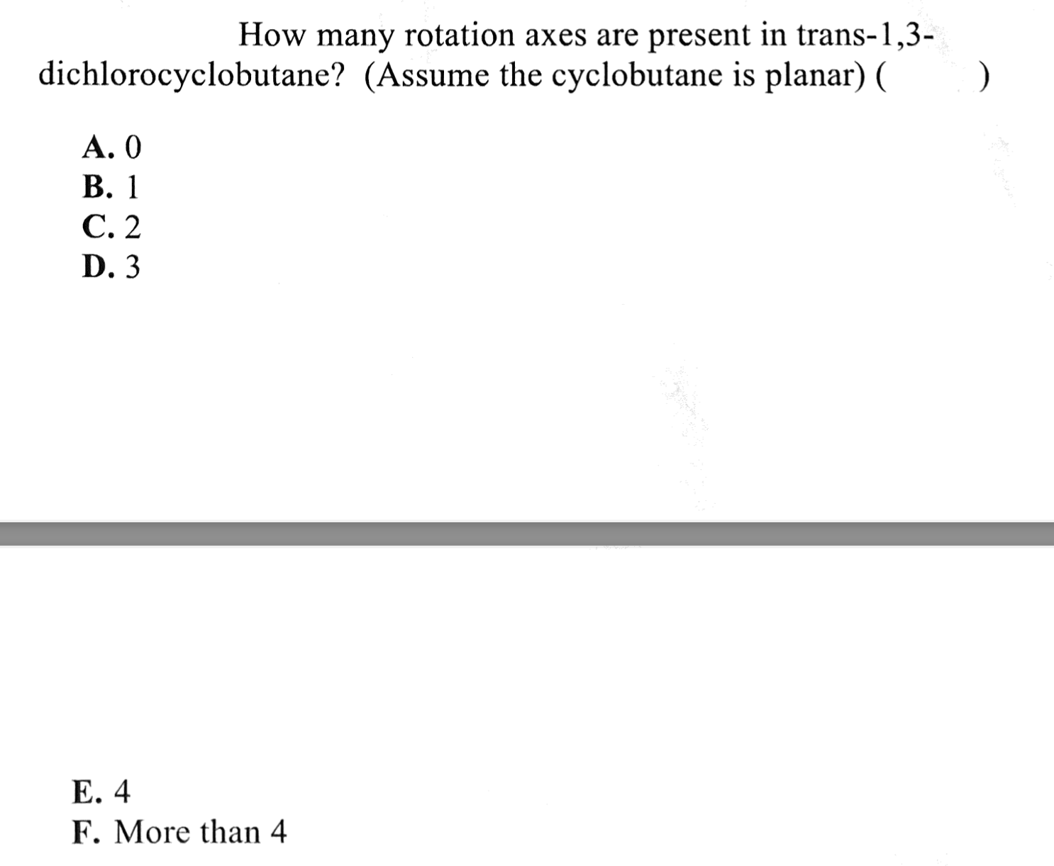 Solved How many rotation axes are present in | Chegg.com