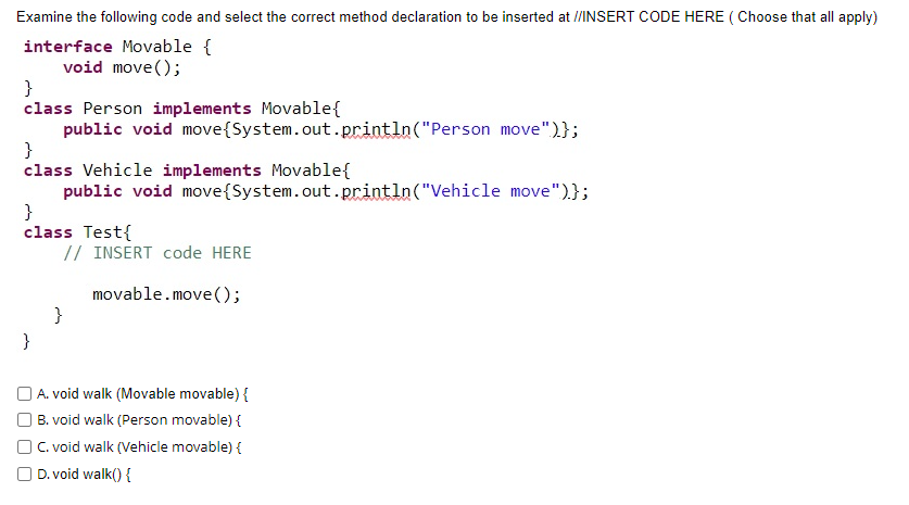 Solved What would not cause an exception to be thrown from a | Chegg.com