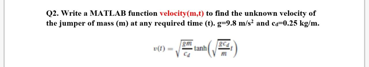 Solved Q1. A) The command linspace(a, b, n) generates a row | Chegg.com