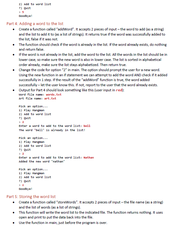 Solved PYTHON CODE !! NEED URGENTLY!! DUE IN 24 HOURS!! | Chegg.com