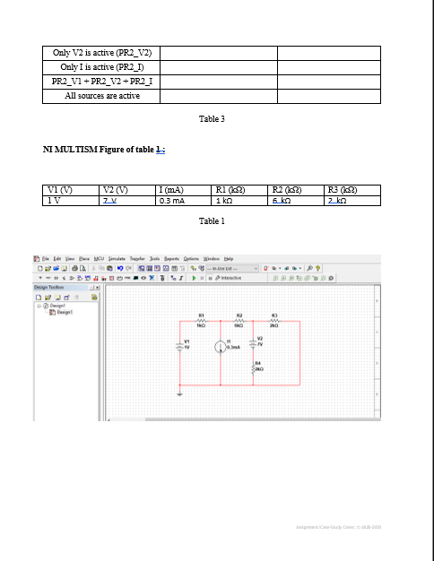 Solved Design the circuit from Figure 1 using NI MULTISIM. | Chegg.com