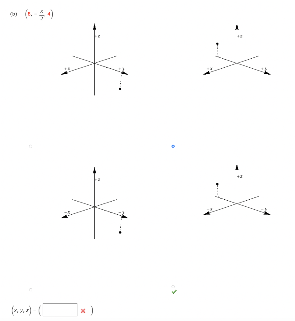 Solved 1. Plot the point whose cylindrical coordinates are | Chegg.com
