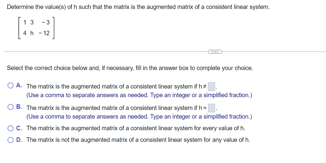 Solved [143h−3−12] Select the correct choice below and, if | Chegg.com
