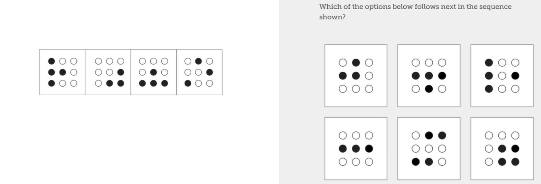 Solved Find the next figure based on the given pattern. | Chegg.com